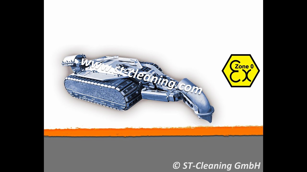 ATEX Zone 0 Cleaning Robot @ our customer Vopak Eurotank, ST-Cleaning ...