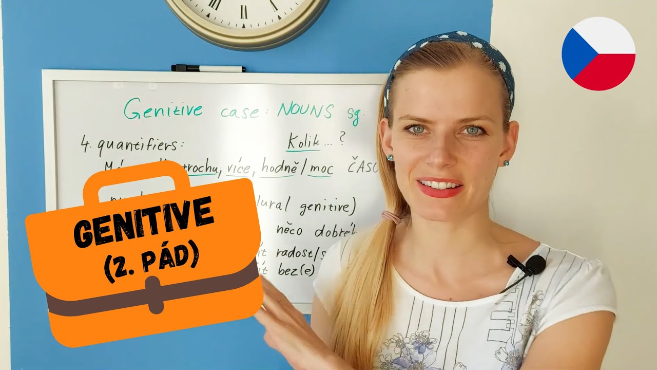 Czech Genitive Case Explained 📙Singular Nouns - YouTube