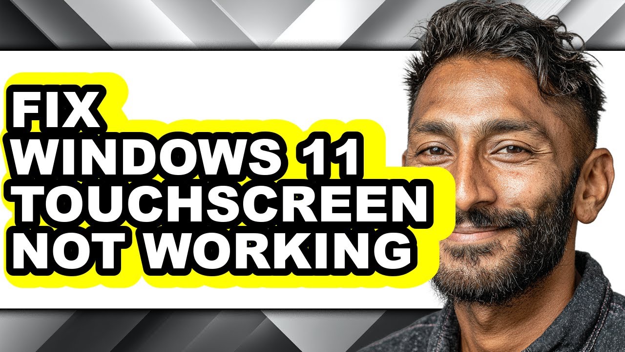 How to Fix Windows 11 Touchscreen Not Working (only Way) - YouTube