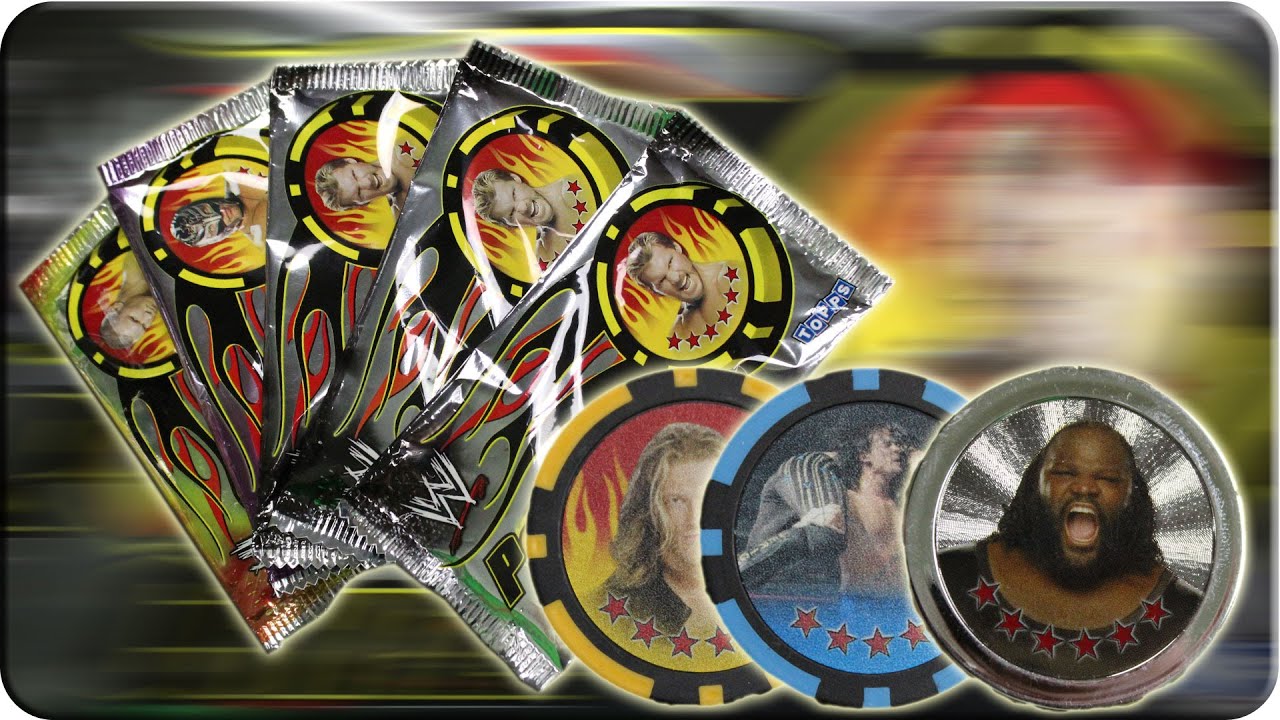 Topps WWE Wrestling POWER CHIPZ Unboxing Opening - YouTube