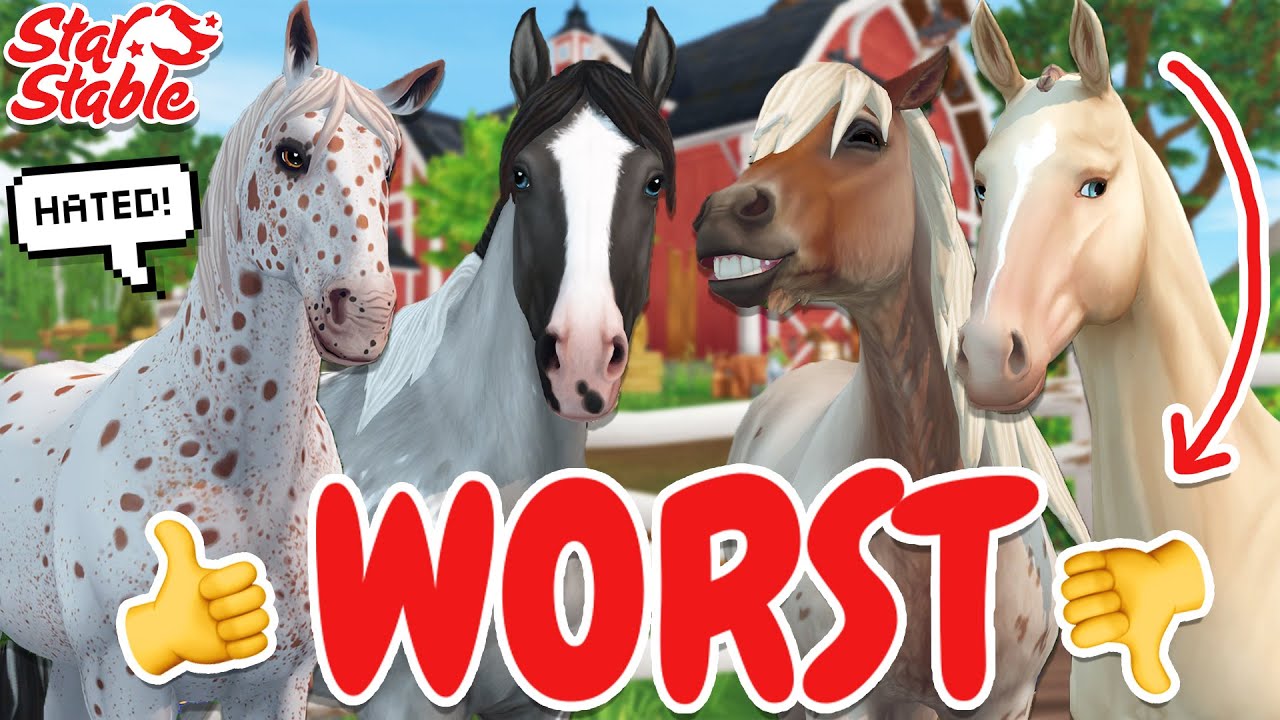 *WORST* RATED HORSES TO BUY IN STAR STABLE! 😱 - YouTube