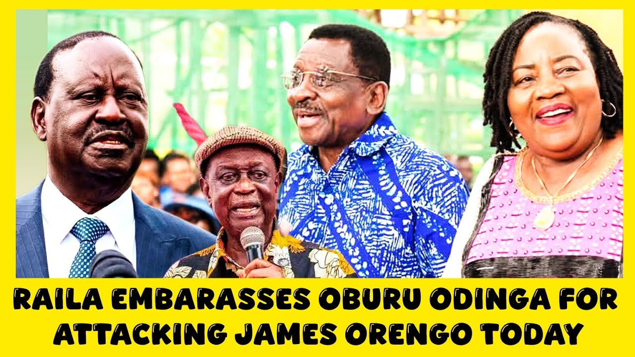 🔴Raila Shames Oburu Odinga For Attacking James Orengo By Sending Ida ...