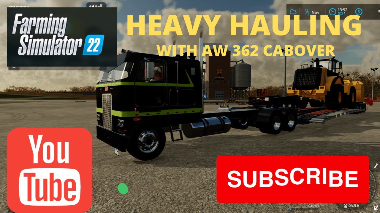 HEAVY HAULING with the BEST semi truck in (fs22)#fs22 - YouTube