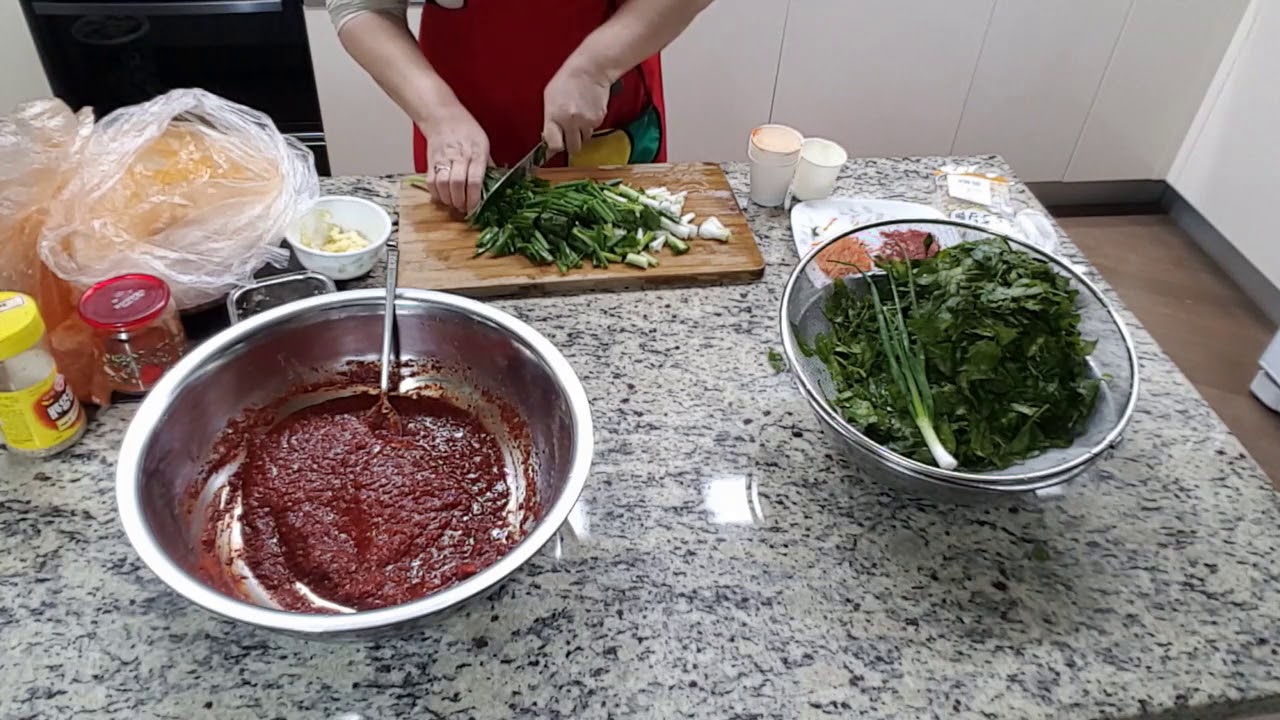 고추잎김치 Chilli Leaf Kimchiㅡ영양 많고 맛좋은 고추잎김치 별미예요~~^^엄마가 딸에게 남기고 싶은 맛김치 ...