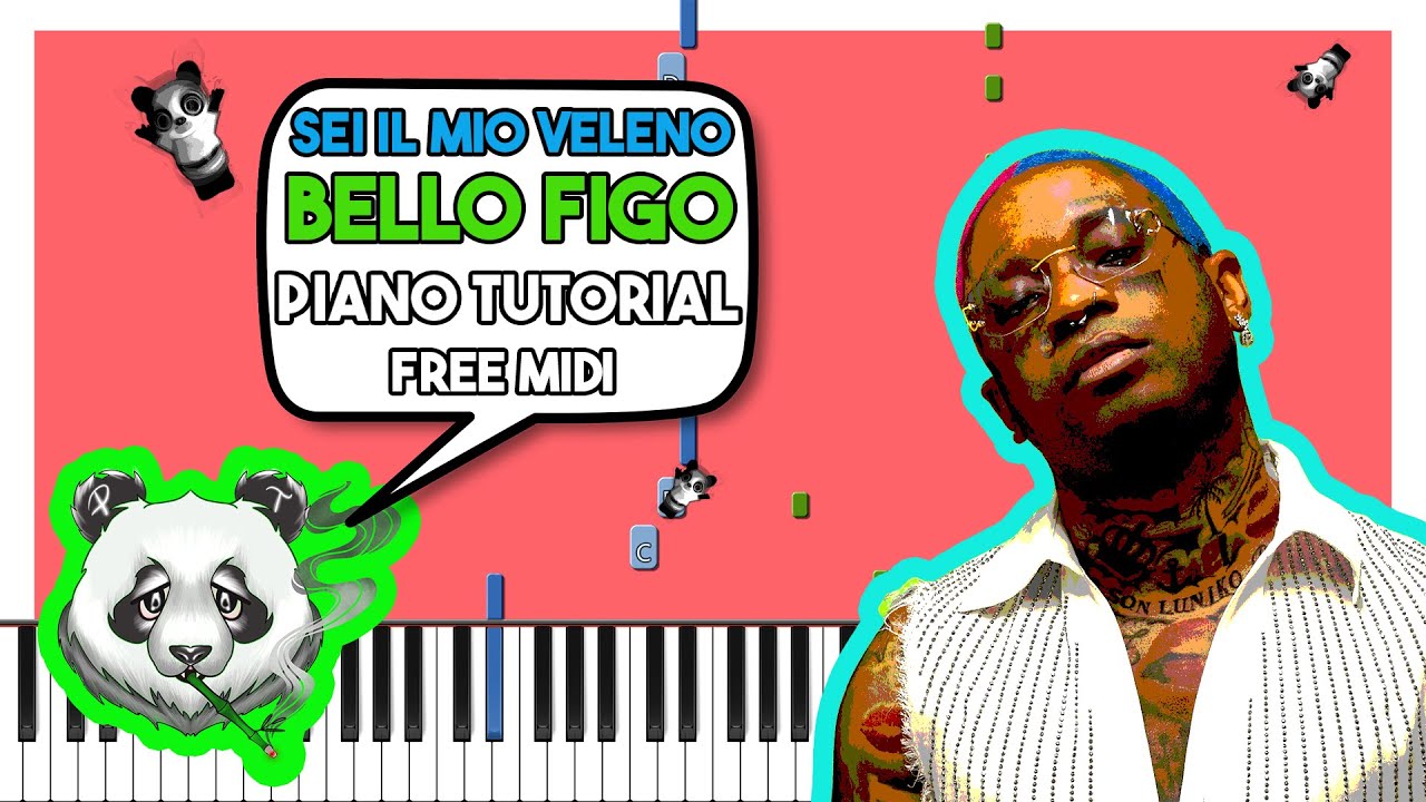 BELLO FIGO - SEI IL MIO VELENO - FREE MIDI Piano Tutorial - YouTube