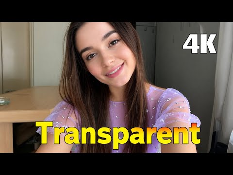 4K Lingerie Try On Haul See Everything SheerTransparent Micro Bikini Try On Haul &See-throughDress#1