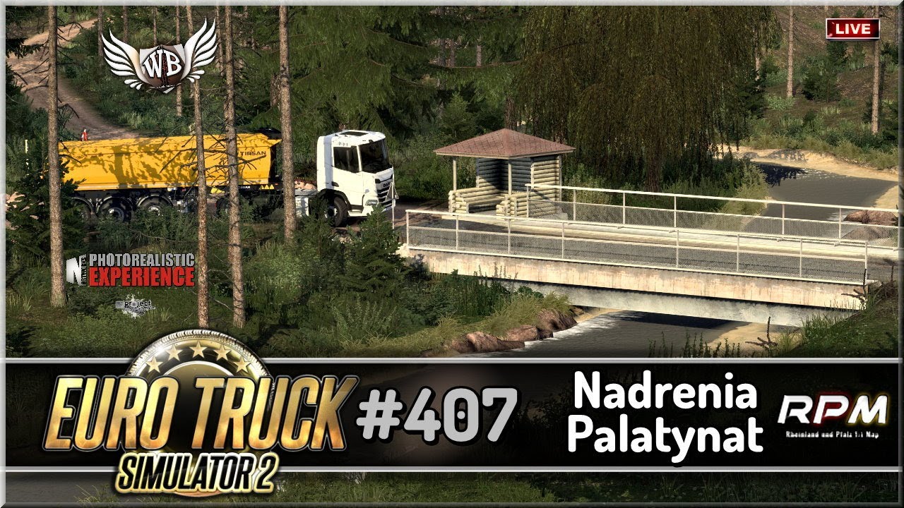 LIVE | Euro Truck Simulator 2 - #407 "Nadrenia Palatynat" RPM Map - YouTube
