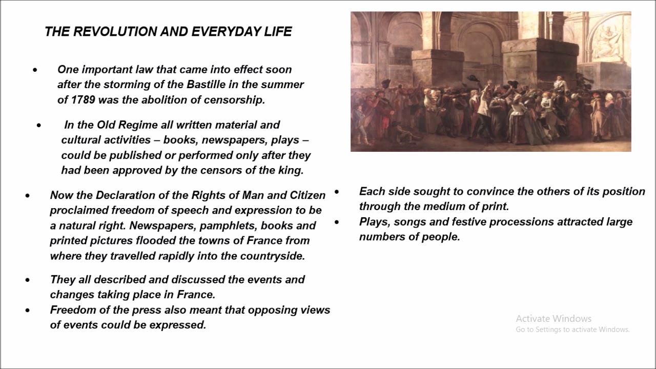 French Revolution-GRADE-9-REVOLUTION AND EVERY DAY LIFE. - YouTube