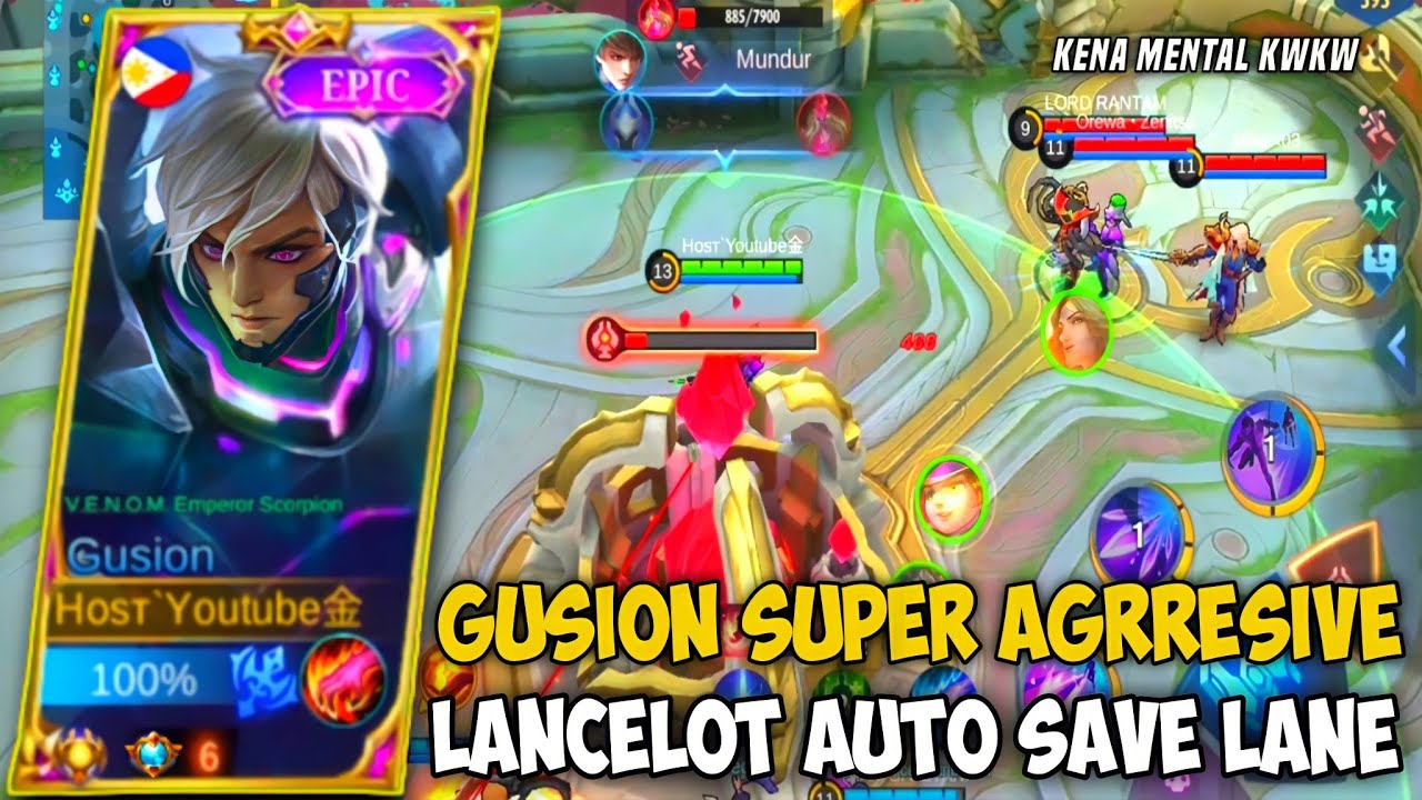 MAGIC WORSHIP GUSION VS LANCELOT SAWI 🔥 | SO AGGRESIVE GUSION SO ...