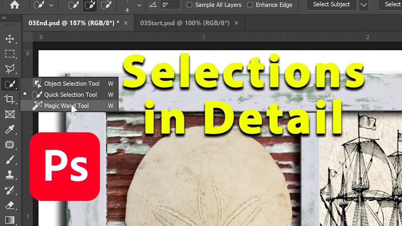 Everything you should know about Selections in Adobe Photoshop - YouTube
