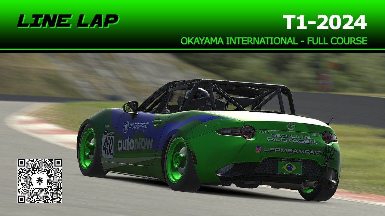 Line Lap - 1:45.066 - Okayama International Circuit - Full Course - YouTube