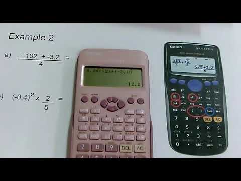 Use a calculator with directed numbers - YouTube