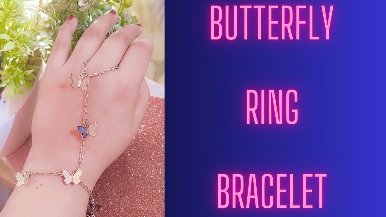 Butterfly ring bracelet | diy bracelet | hand made jewelry | wire ...