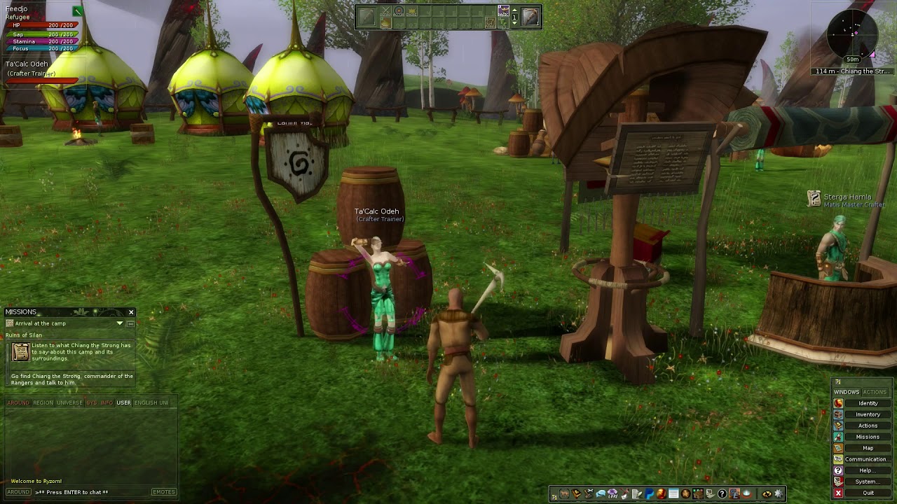 Ryzom Xubuntu Linux Gameplay - YouTube