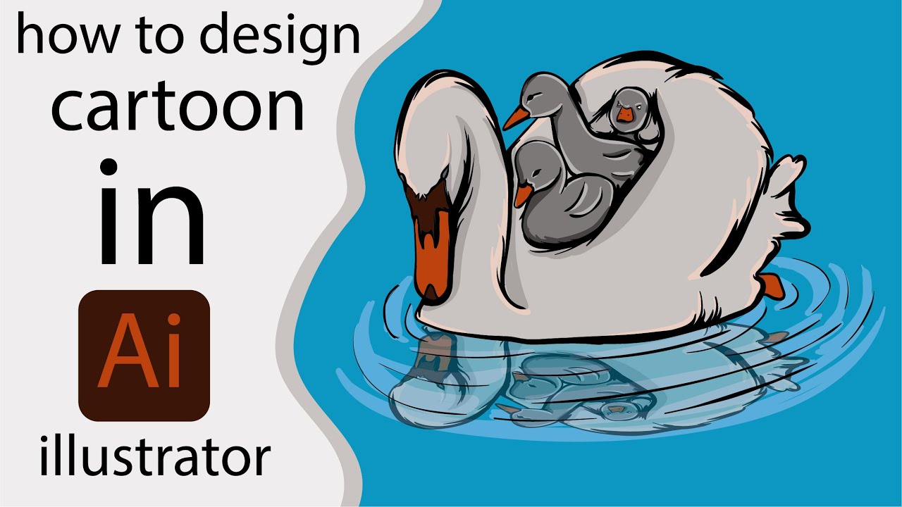 how to design cartoon - illustrator cartoon design tutorial- roy design ...