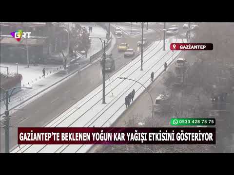 Gaziantep’te beklenen kar yağışı etkisini gösteriyor