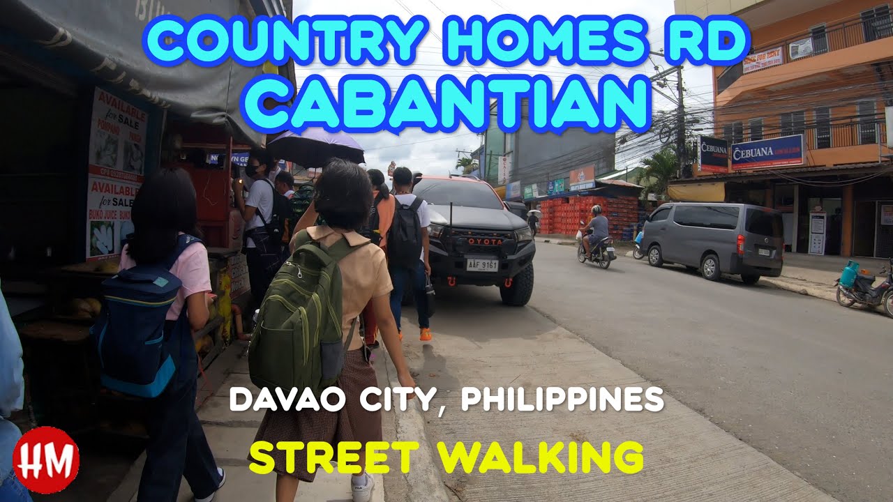 Walking Tour Along Country Homes Rd, Cabantian, Davao City, Philippines ...