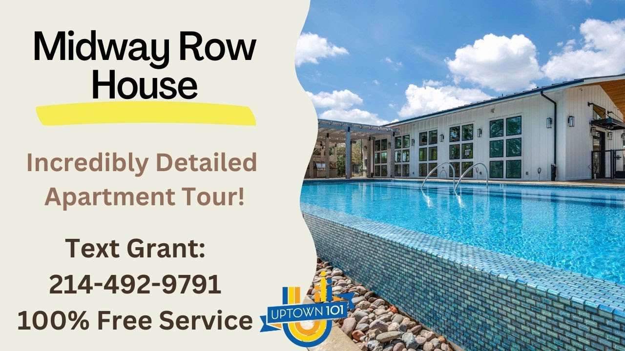 Midway Row House | One Bedroom Walkthrough | North Dallas Apartments ...