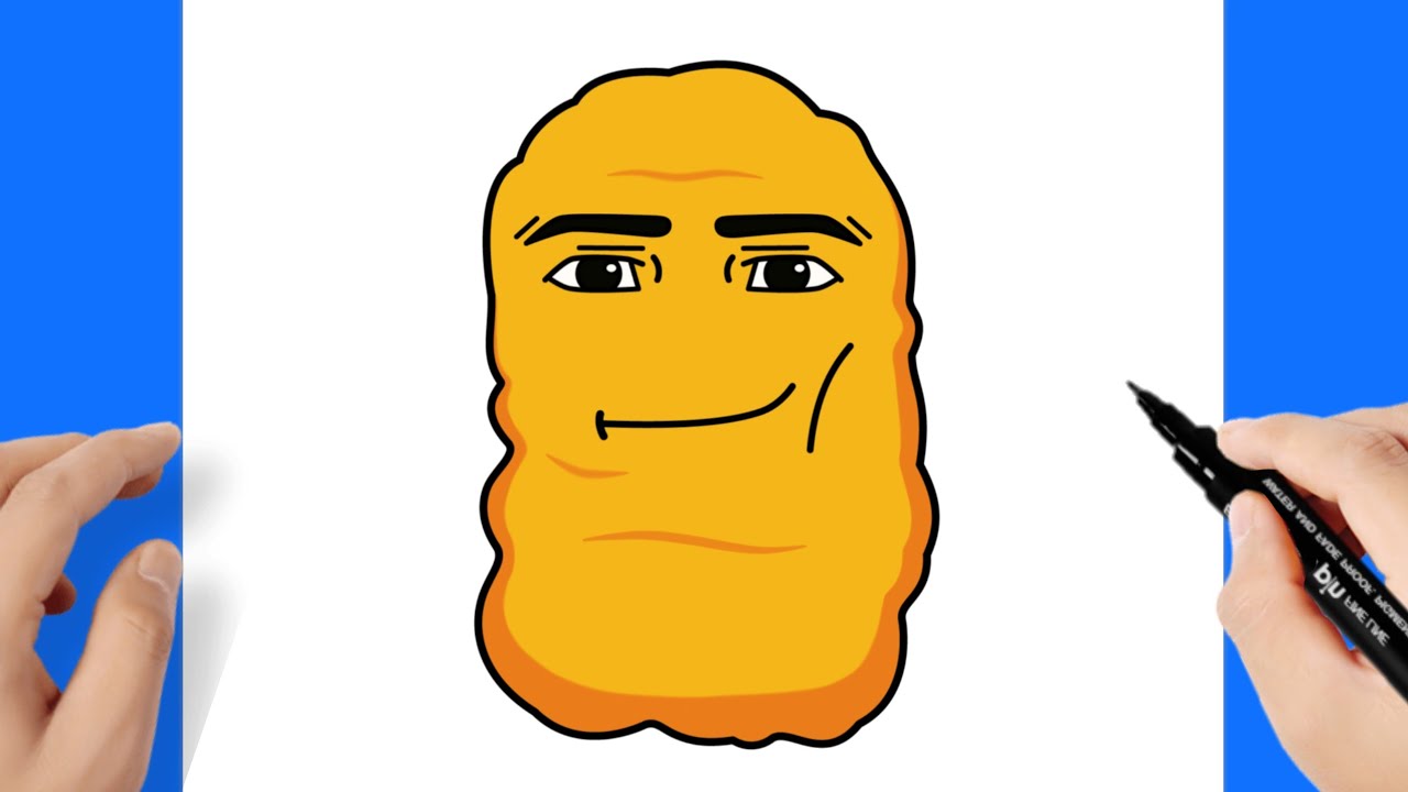 Como dibujar el meme de Chicken Nugget - YouTube
