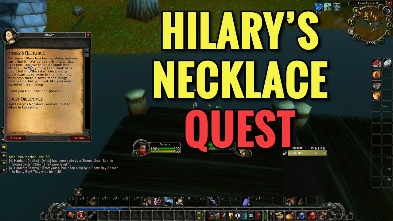 Hilary's Necklace Quest (WoW Classic) - YouTube