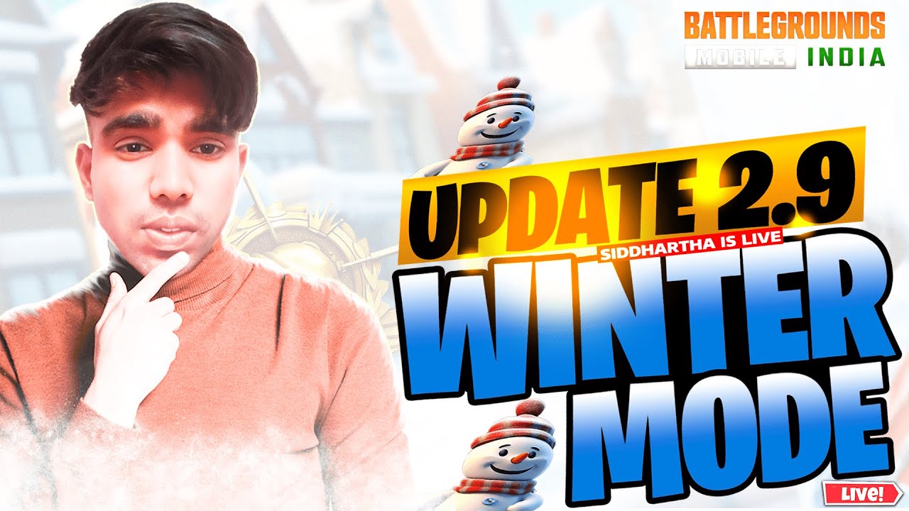 WINTER MODE 2.9 UPDATE IN BGMI | BGMI LIVE - YouTube