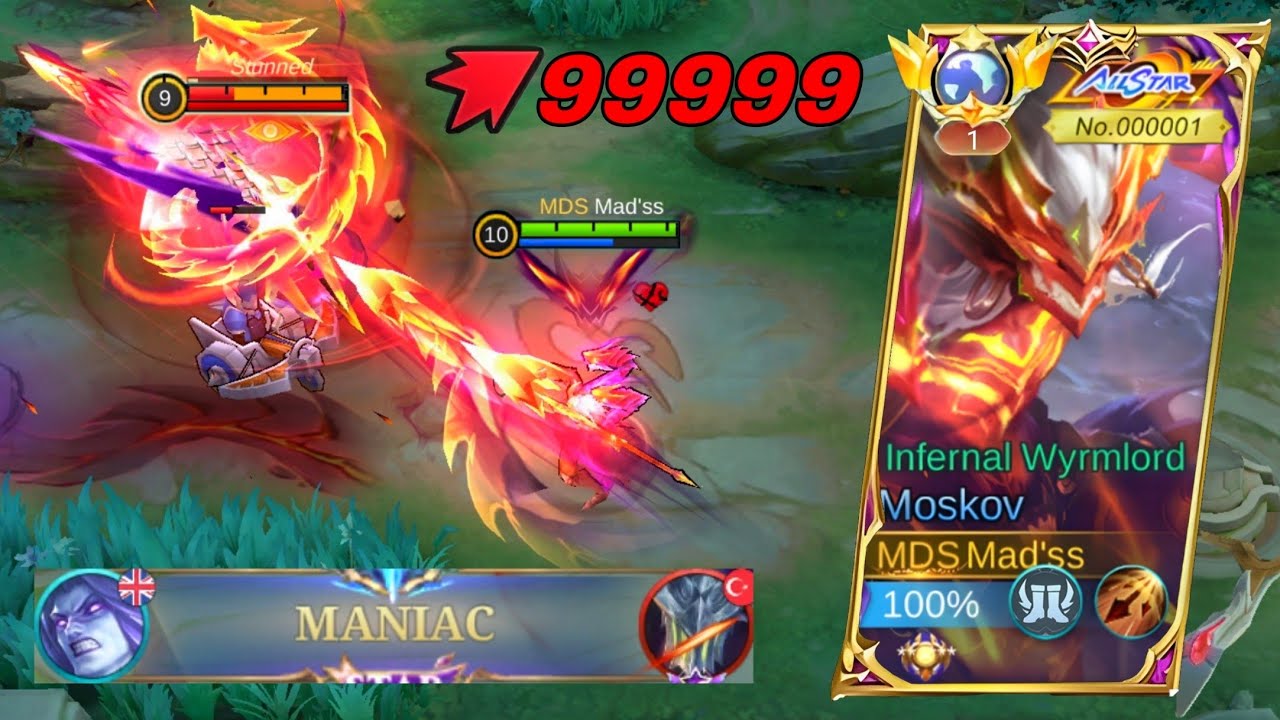 GLOBAL 1 MOSKOV +150 STAR MYTHIC IMMORTAL GAMEPLAY BEST BUİLD! - YouTube