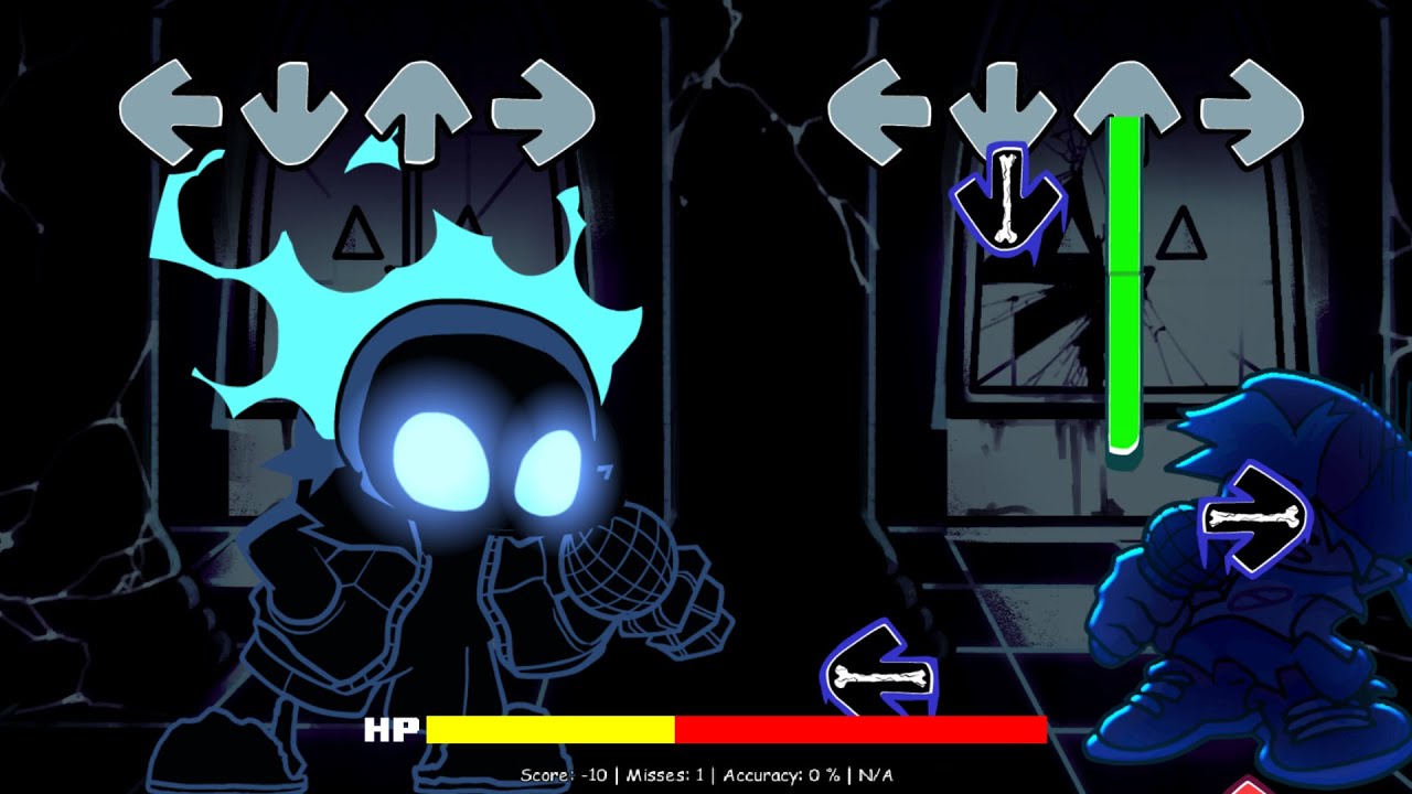 fnf indie cross nightmare sans! - YouTube