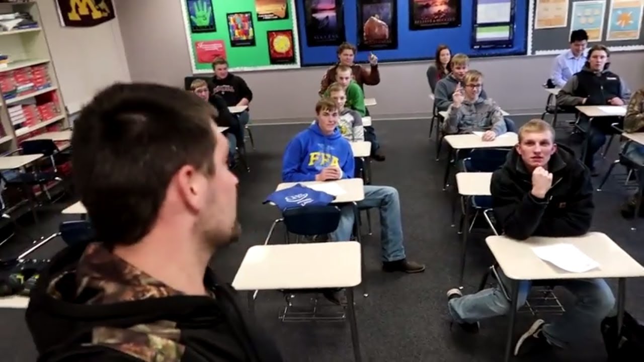 What it's like to be a farmer - Talking to students on career day - YouTube