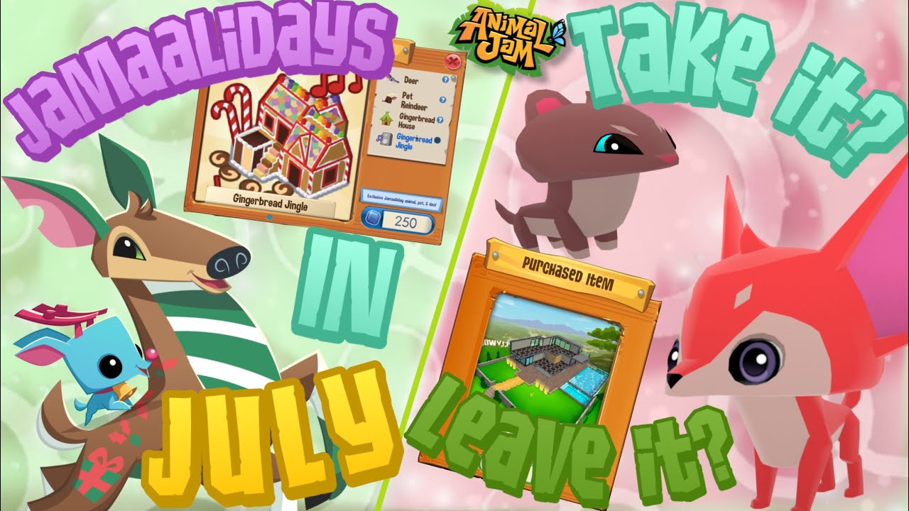 TAKE IT OR LEAVE IT + JAMAALIDAYS IN JULY!! Animal Jam - YouTube