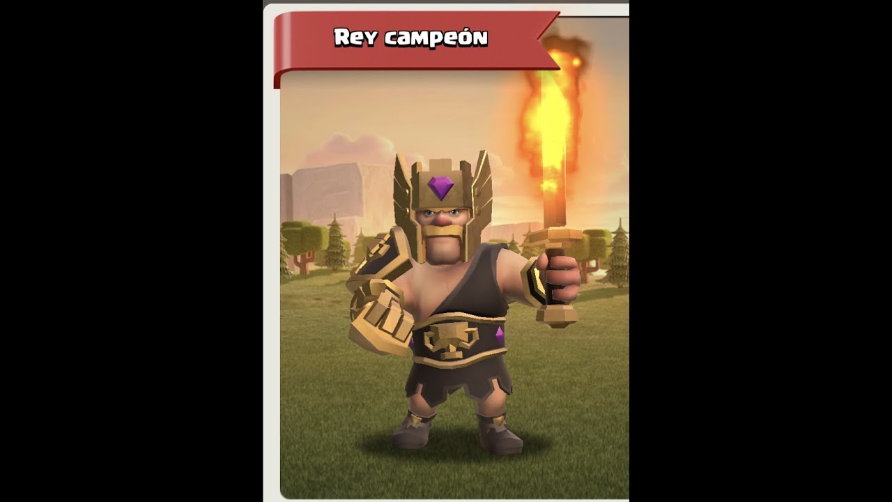 Nueva skin del Rey Bárbaro, el rey campeón | Clash of Clans - YouTube