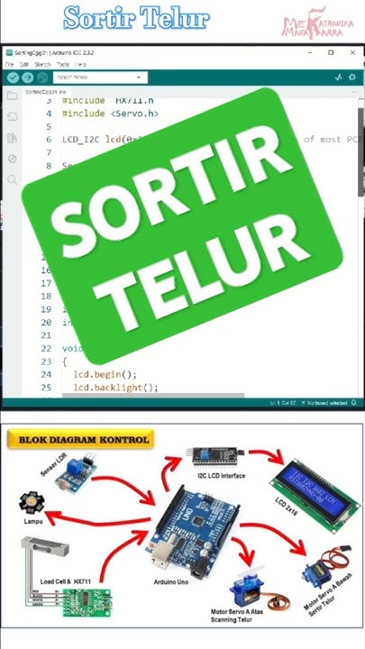 Prototype Alat Sortir kualitas Telur Baik dan Buruk untuk dikonsumsi berbasis Arduino #telur # ...
