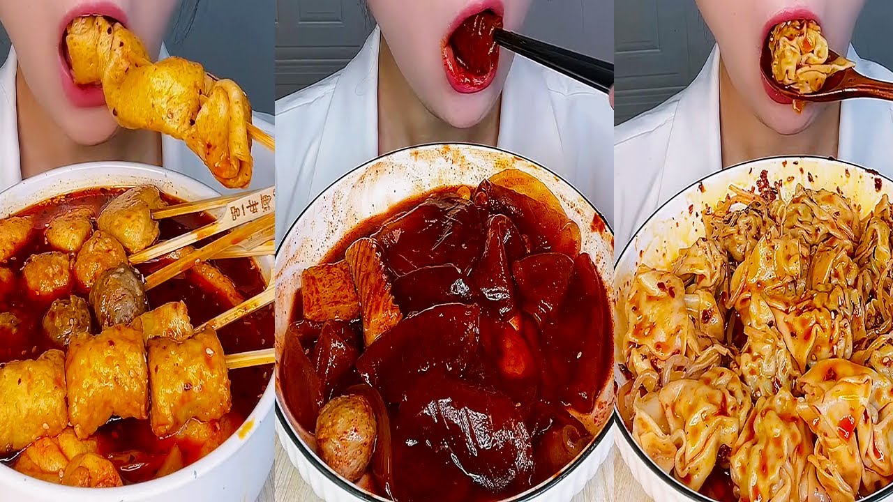 Eating Chinese Food ASMR Feast with Satisfying Sounds with Seav Eur ...