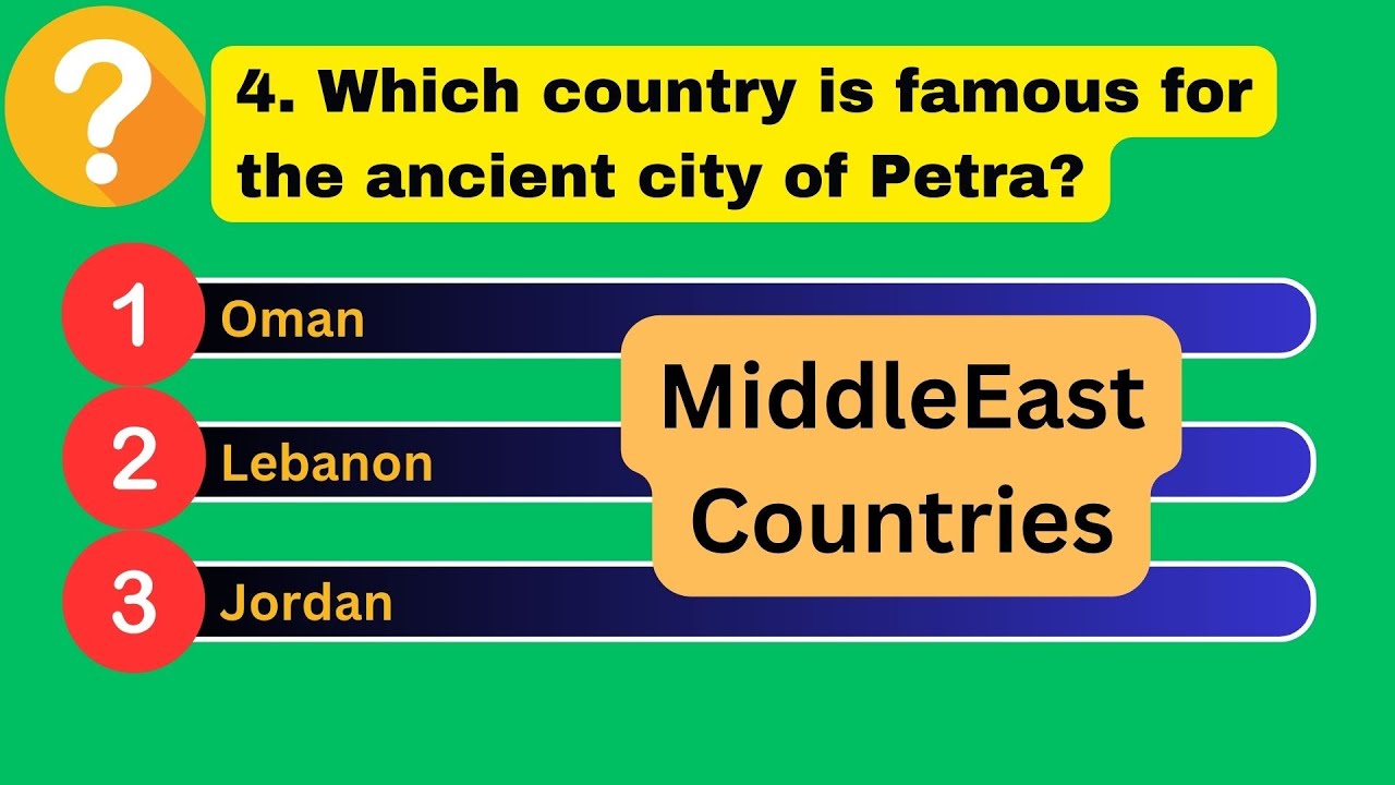 🌍 Middle East Countries Quiz - Test Your Knowledge! 🏜️ - YouTube