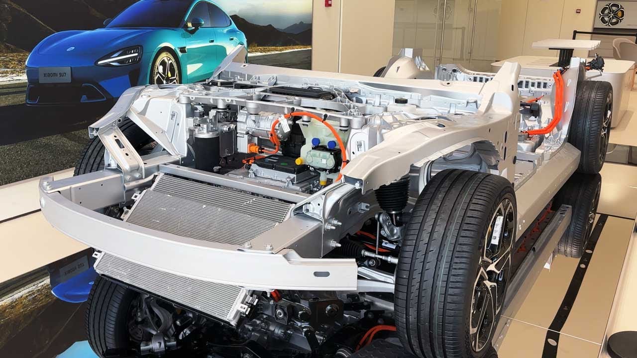 Xiaomi SU7 Chassis Frame 4K - YouTube