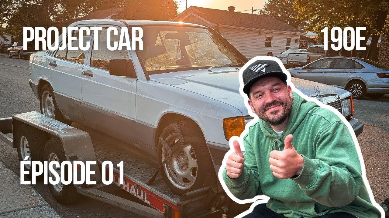 C’EST LE DÉBUT, J’VOUS MONTRE MA MINOUNE! // MERCEDES 190E - YouTube