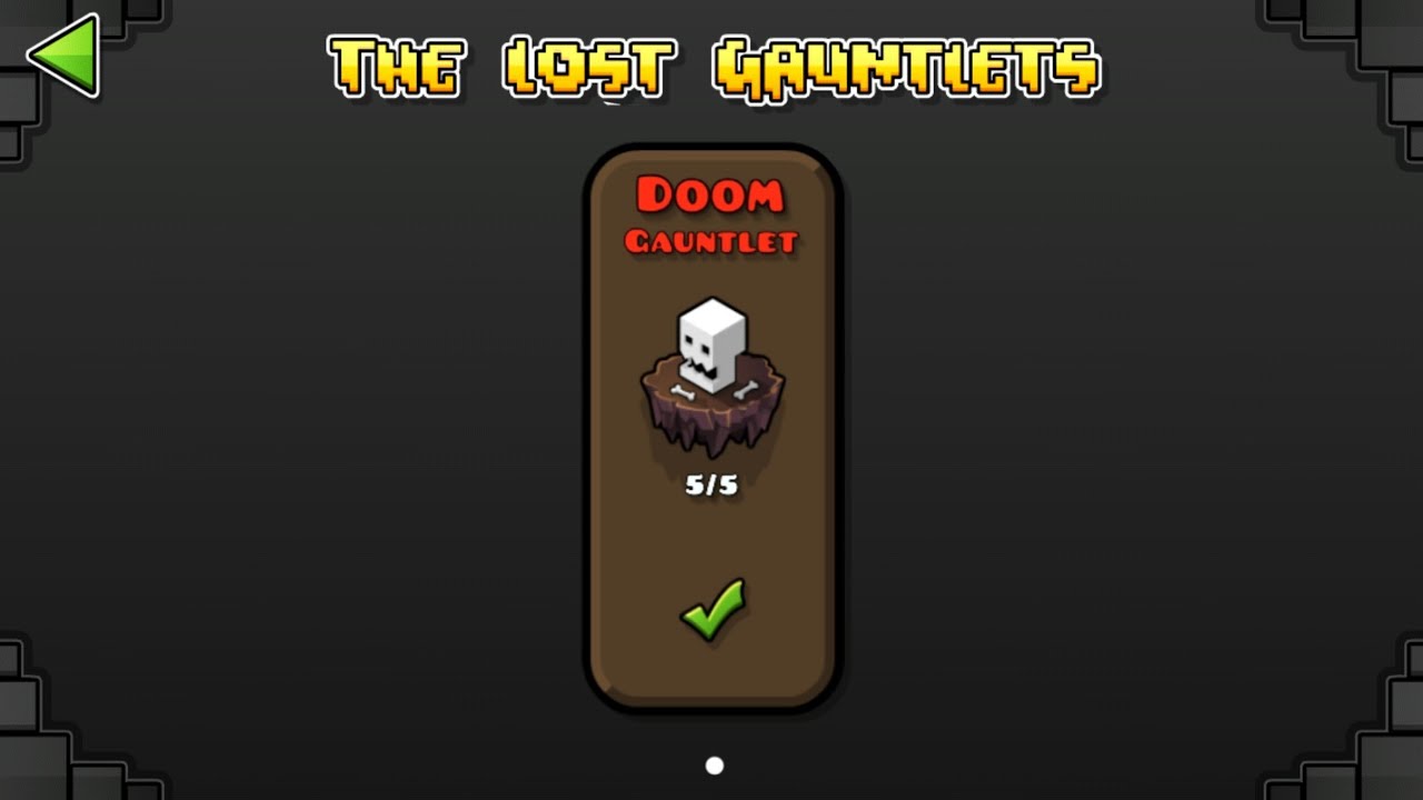 DOOM GAUNTLET (ALL CLEAR) | Geometry Dash 2.11 : The Lost Gauntlets ...