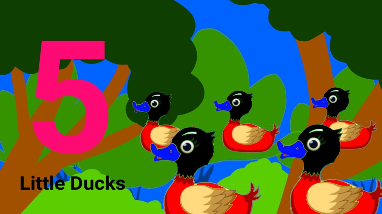 Five Little Ducks | Nursery Rhymes With Super Simple Songs - YouTube