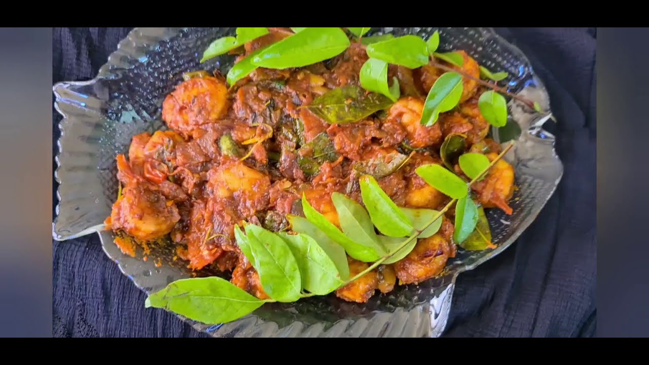 Prawns roast (chemmeen roast)/ simple and tasty/ pls try - YouTube