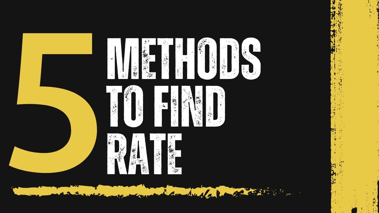 Five Methods to Measure Rate | O level & IGCSE 2024 - YouTube