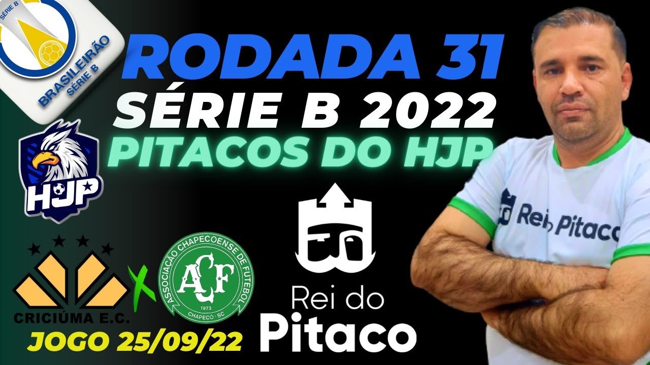 REI DO PITACO: DICAS PRA MITAR NA SERIE B - CRICIÚMA X CHAPECOENSE ...