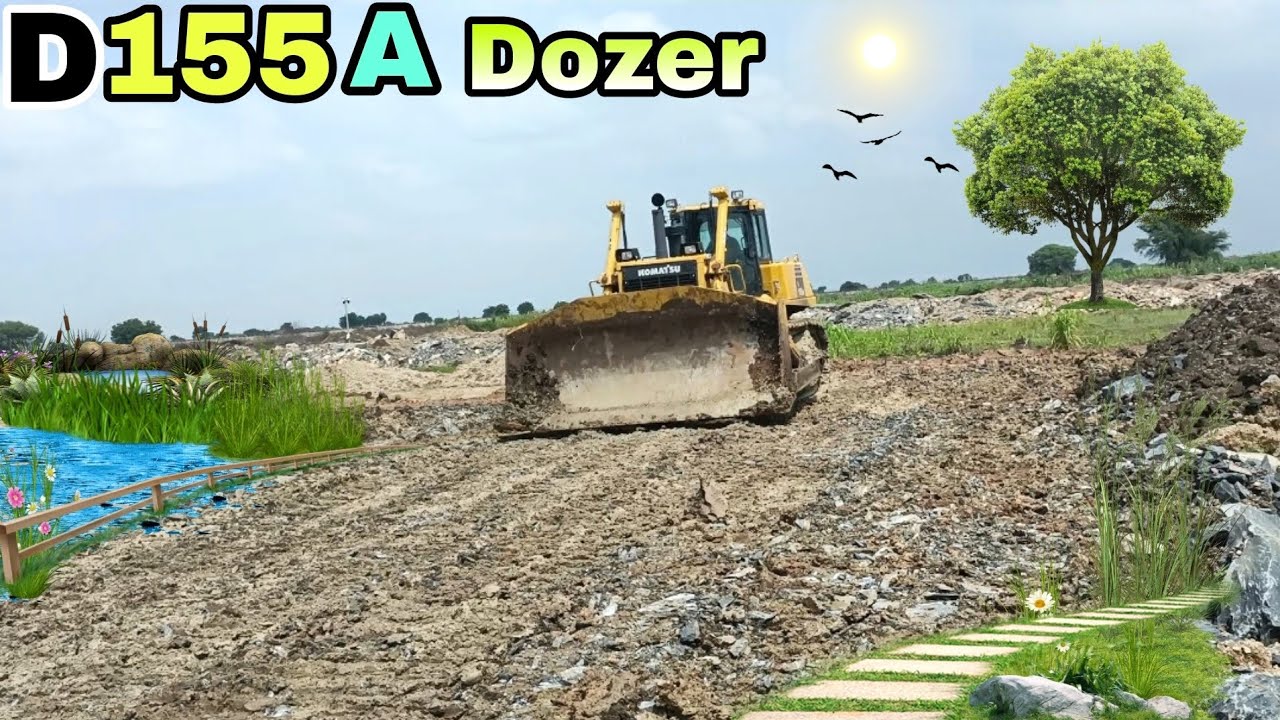 Komatsu D155A Crawl Dozer With Stong Blade || Komatsu Dozer D155A ...