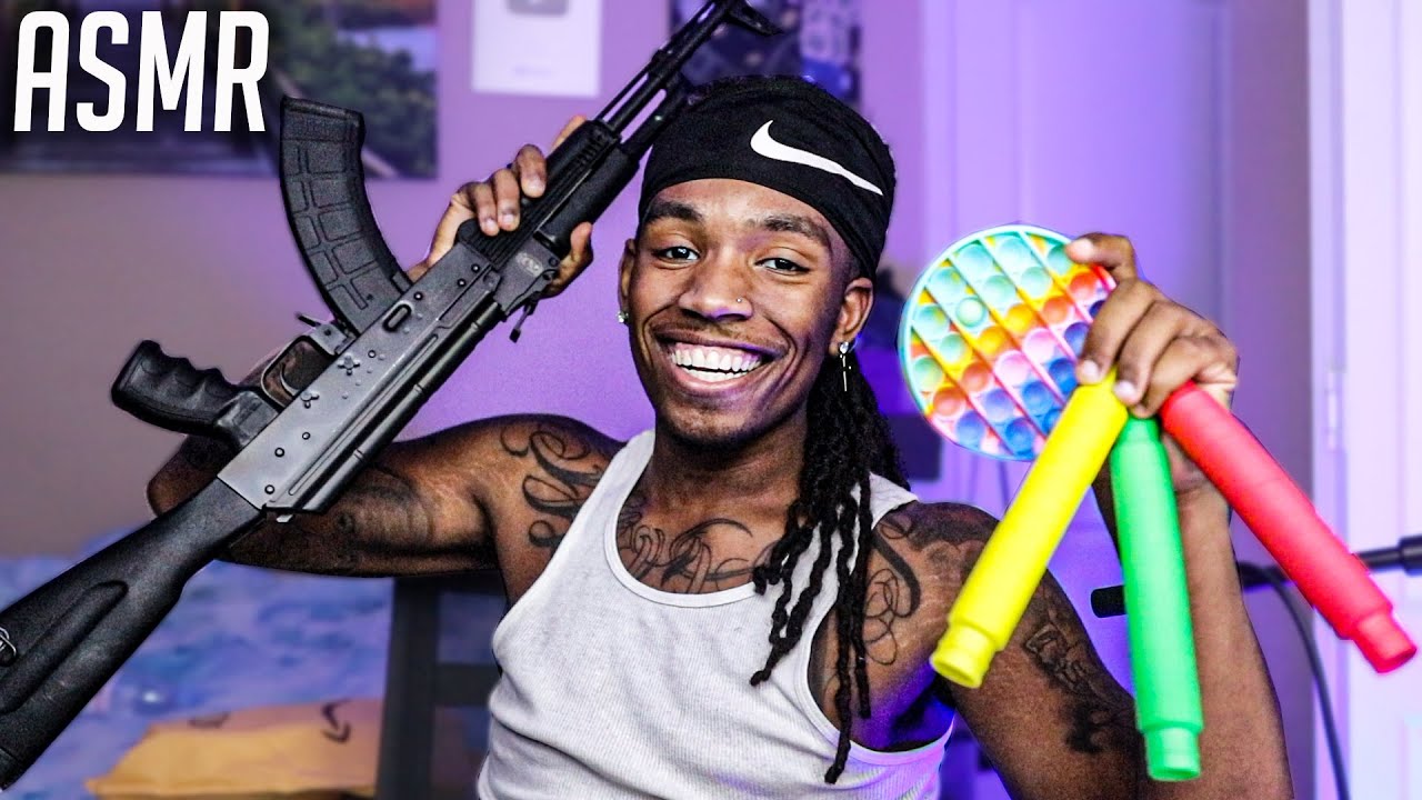 ASMR | ** MY GUN SOUNDS VS TRENDING TRIGGERS** For SLEEP And Relaxation ...