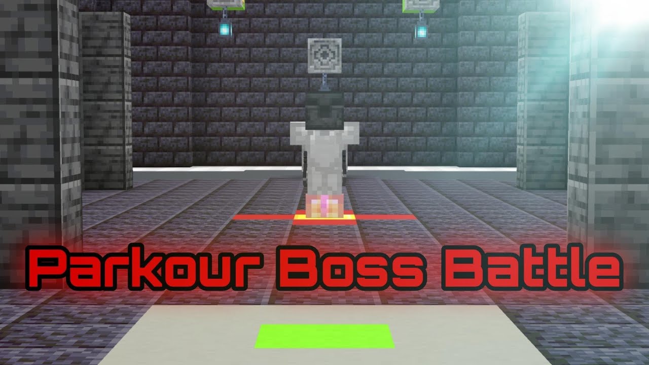 Parkour Map WITH BOSS BATTLE - Minecraft 1.17.0 - YouTube