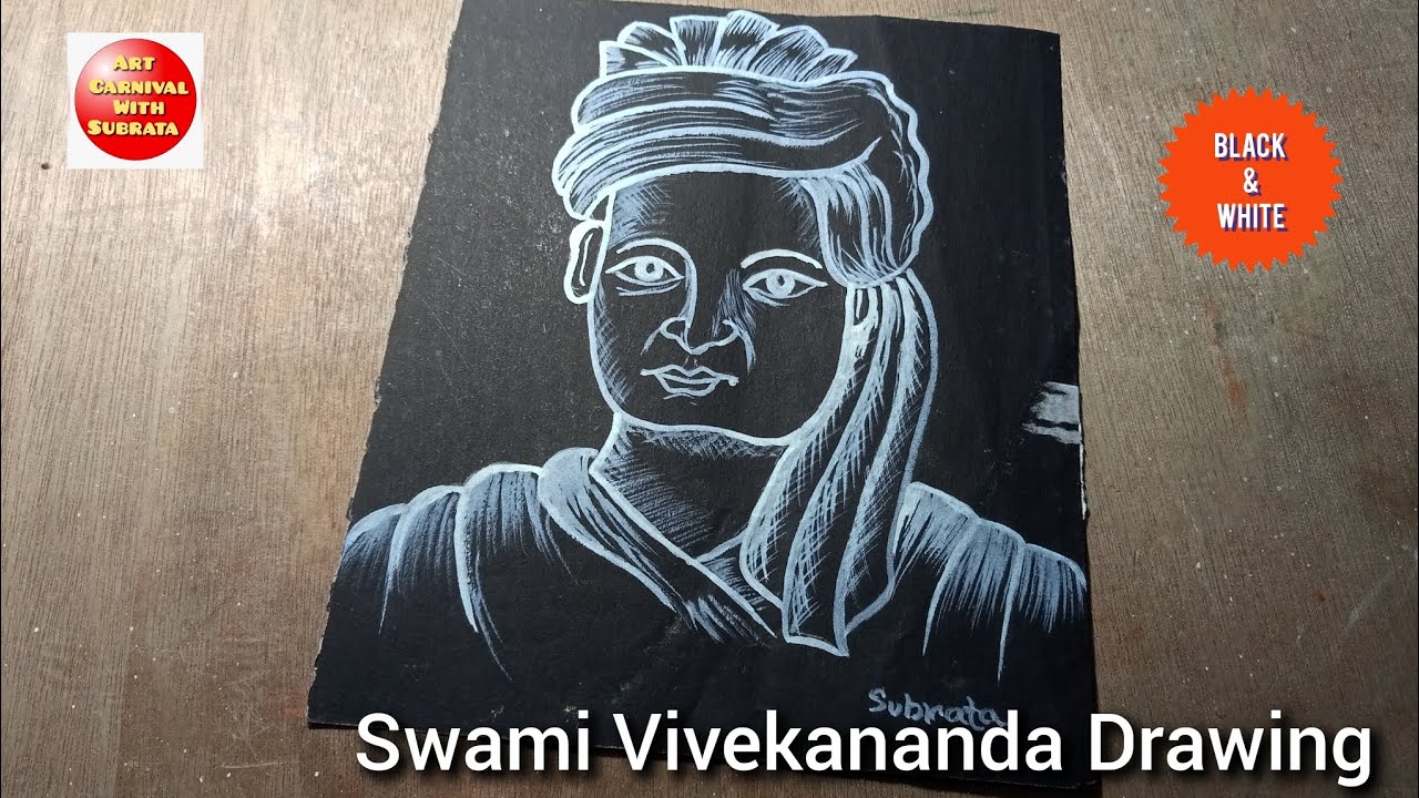 Swami Vivekananda Drawing with White Poster Colour 🖌️🎨 / Swami ...