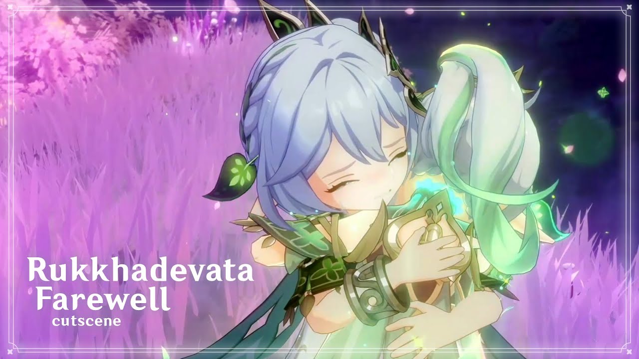 Greater Lord Rukkhadevata farewell to Sumeru | Genshin Impact Cutscene ...