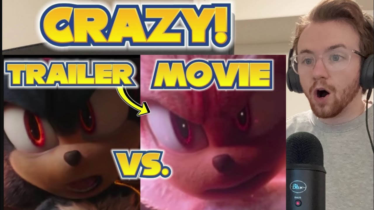 Sonic 3 Trailer Vs. Movie Shot DIFFERENCES And REFERENCES! - YouTube