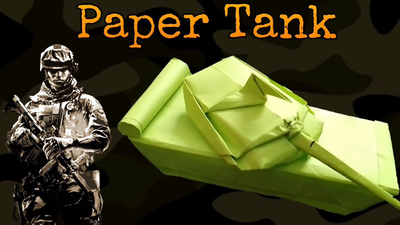 How to make a paper tank//origami tank//Paper tank//easy paper tank ...