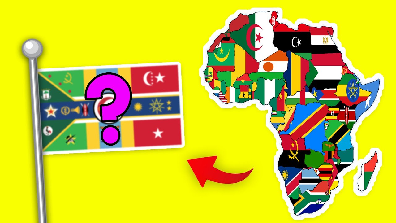 All African Countries in One Flag | Flag Animation - YouTube