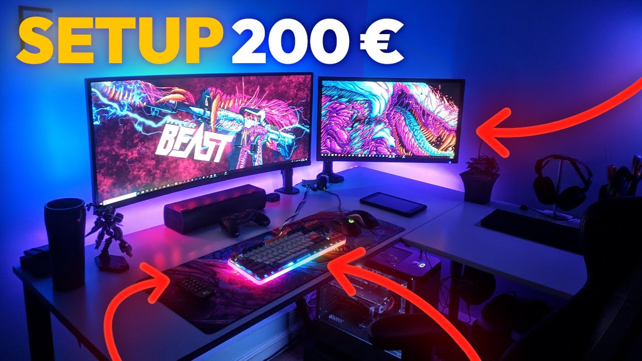 SETUP GAMING À MOINS DE 200€ - YouTube