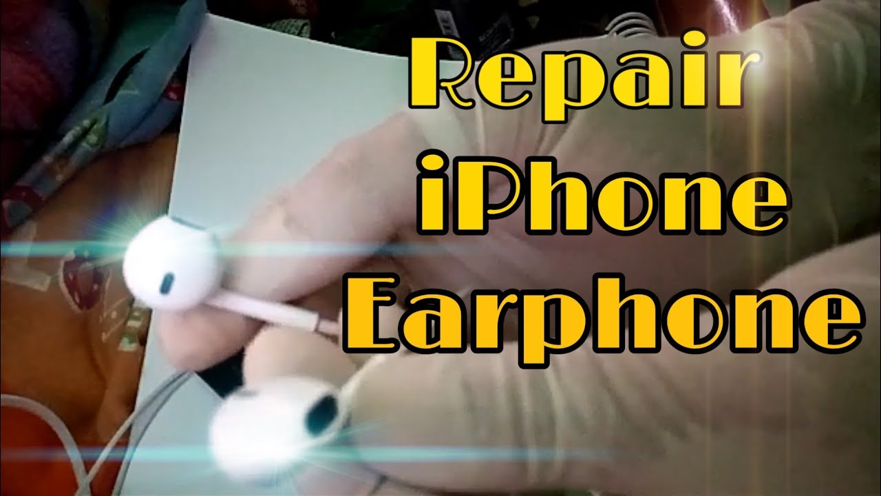How to repair an iPhone earphone at home - YouTube